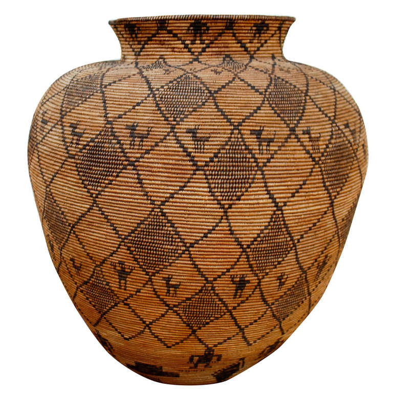 Extremely Large and Fine Apache Basket at 1stDibs
