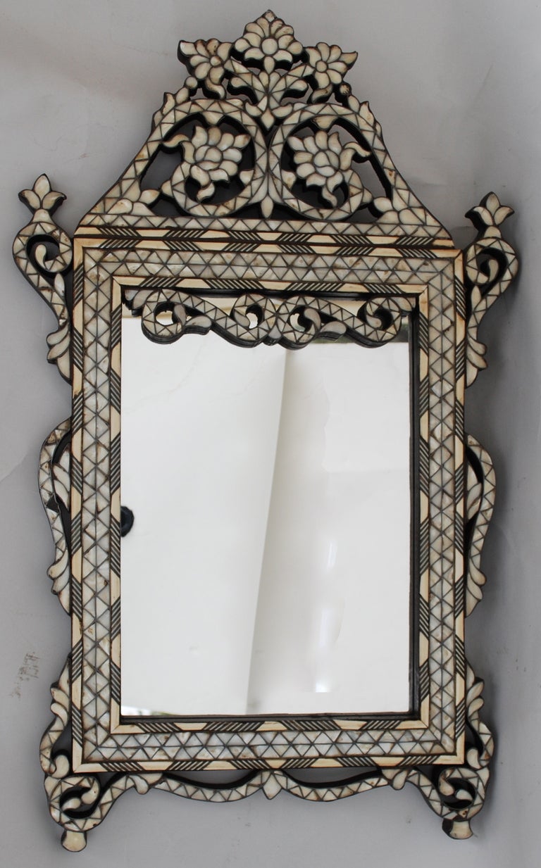 Syrian Mother of Pearl Mother of Pearl Mirror at 1stDibs