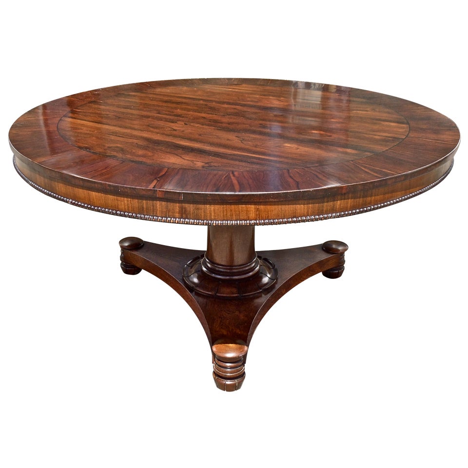 19th Century Anglo Colonial Regency Period Round Center Table at 1stDibs