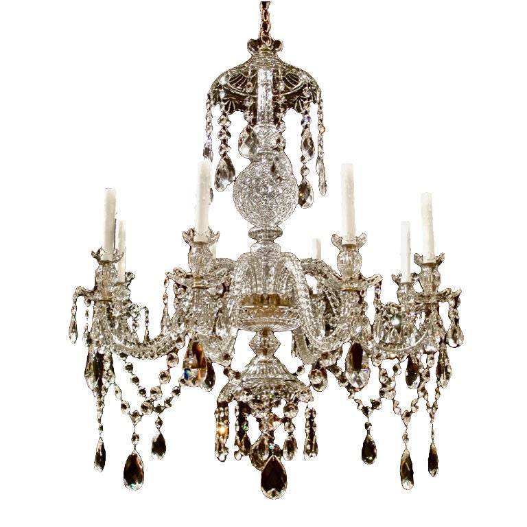 Anglo Irish Style Crystal Chandelier at 1stDibs
