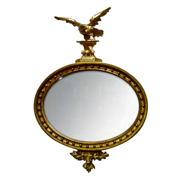 Period American Gilt Wood Federal Eagle Mirror at 1stDibs