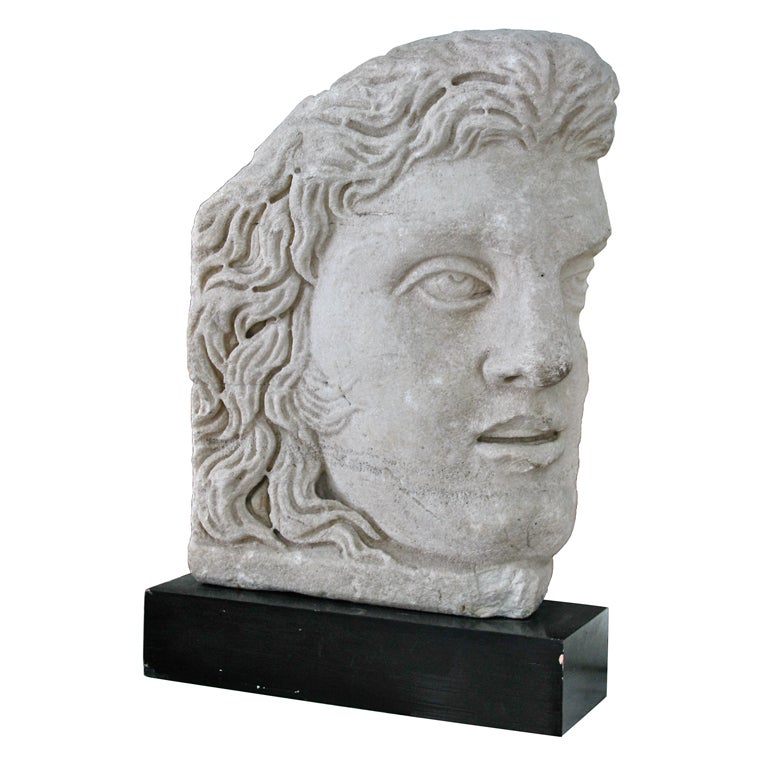 RARE Ancient Roman Period Marble Acroterion Depicting Attis at 1stDibs
