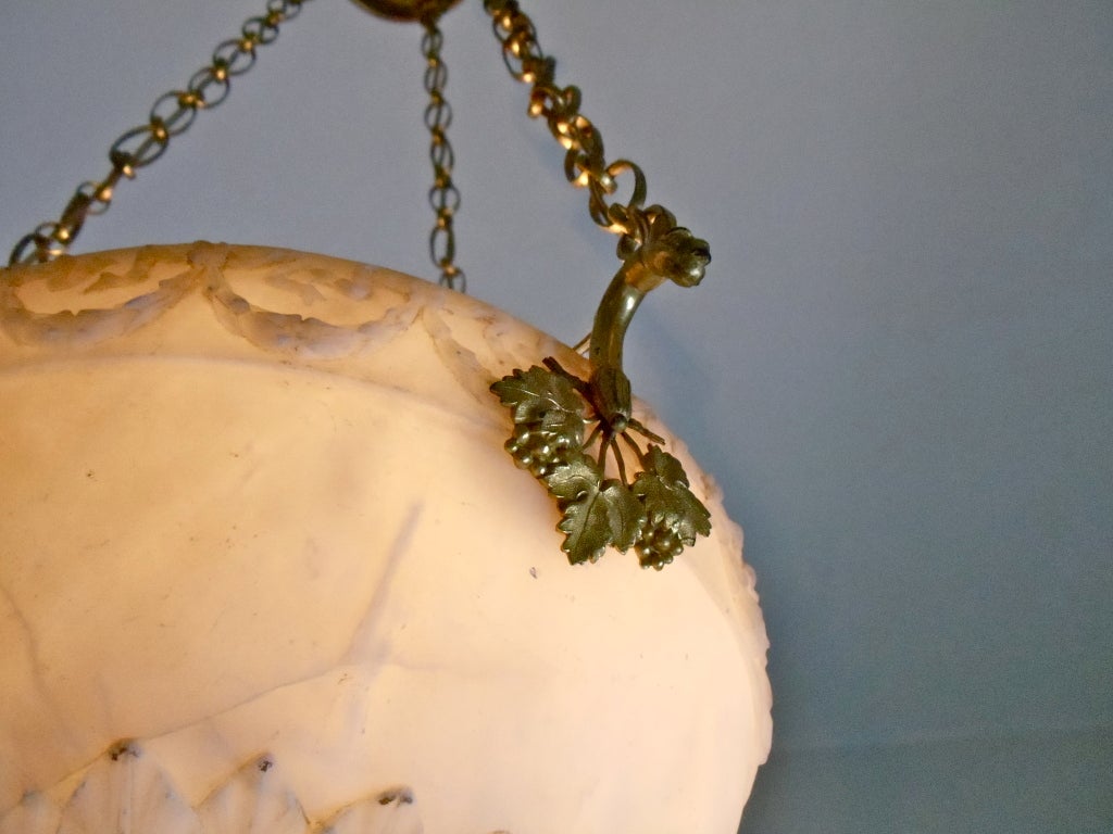 Russian Neoclassical Alabaster Hall Lantern at 1stDibs