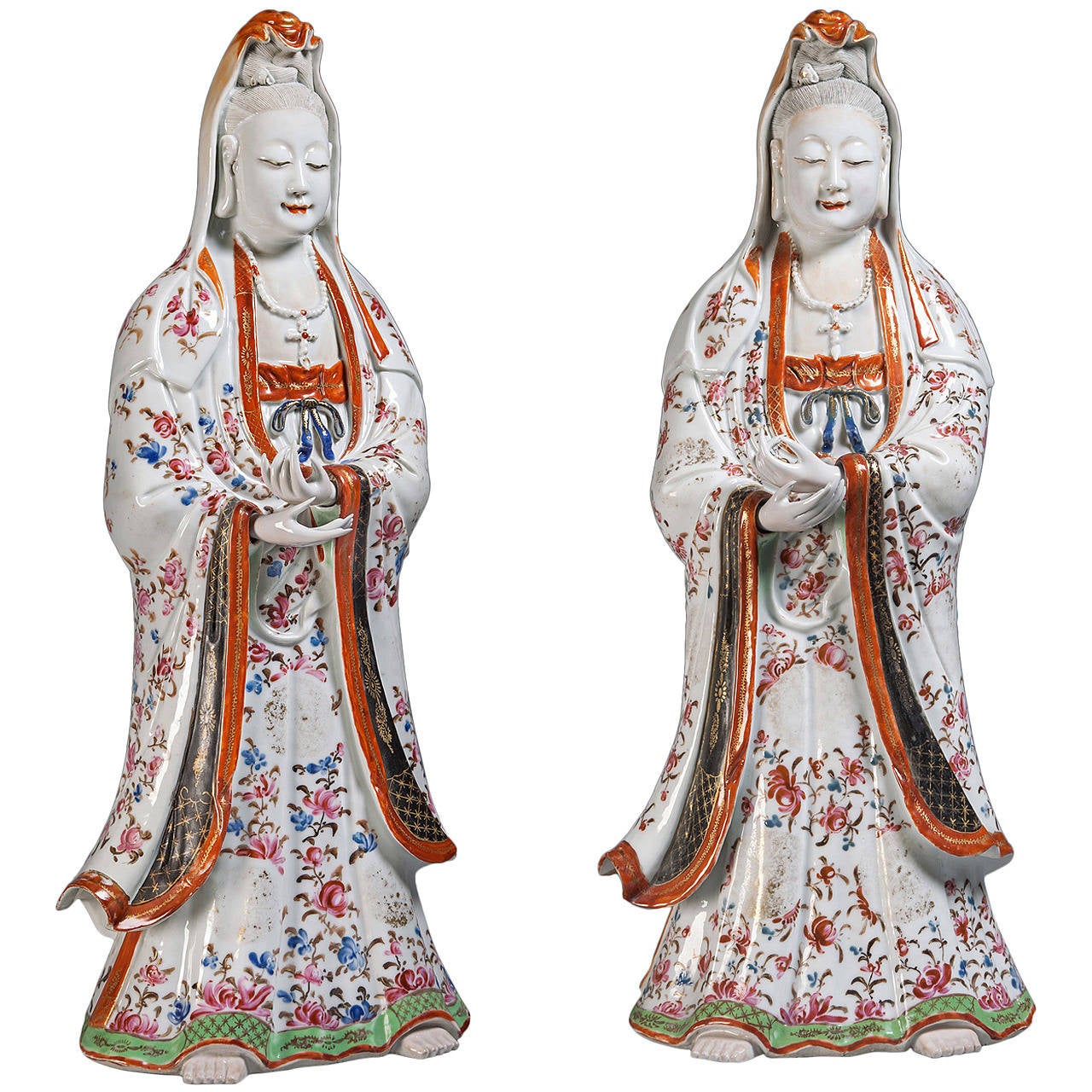 Pair of Yung Cheng Figures For Sale at 1stDibs