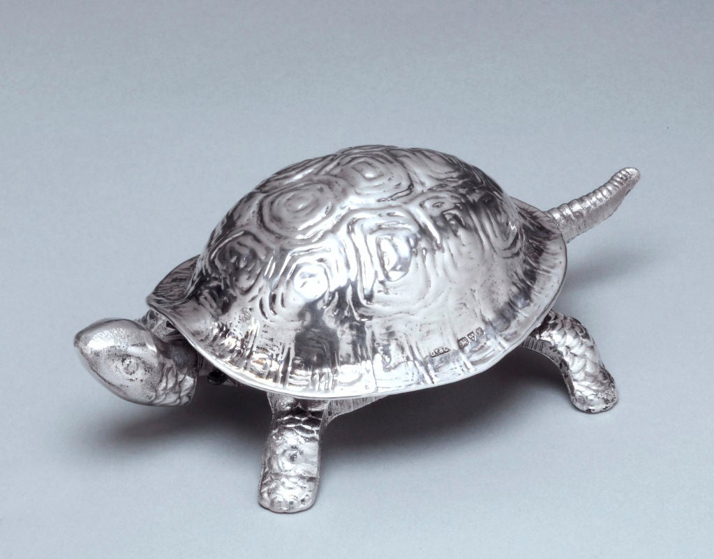 A Edwardian Silver Tortoise Bell at 1stDibs