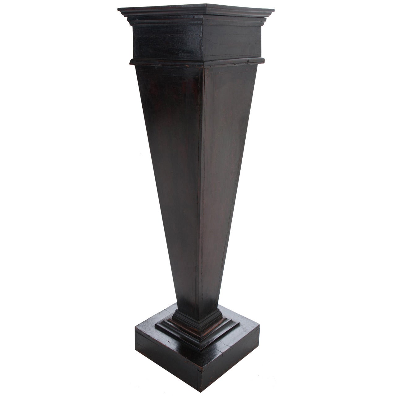 French 20th Century Painted Wood Pedestal at 1stDibs