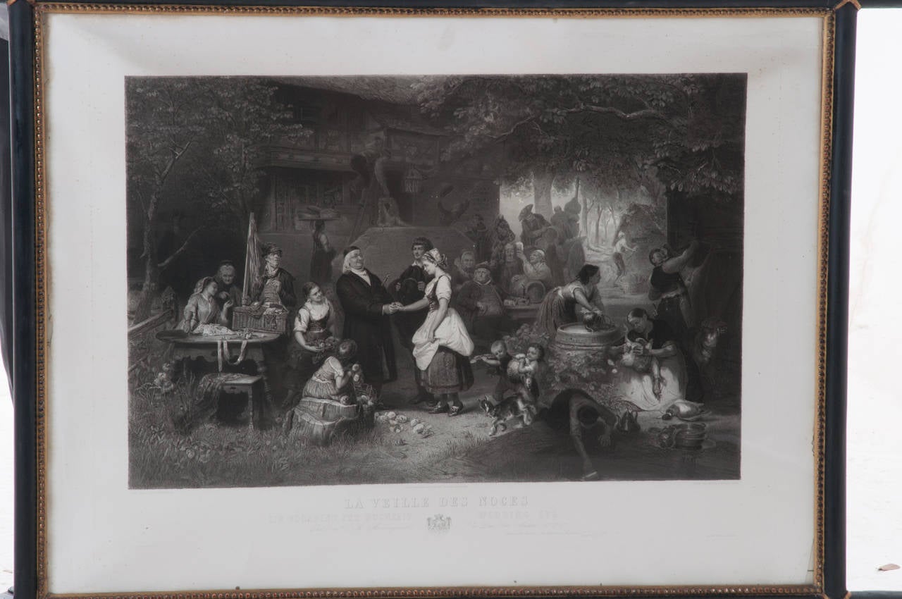 French 19th Century Pair of Framed Lithographs at 1stDibs | french ...