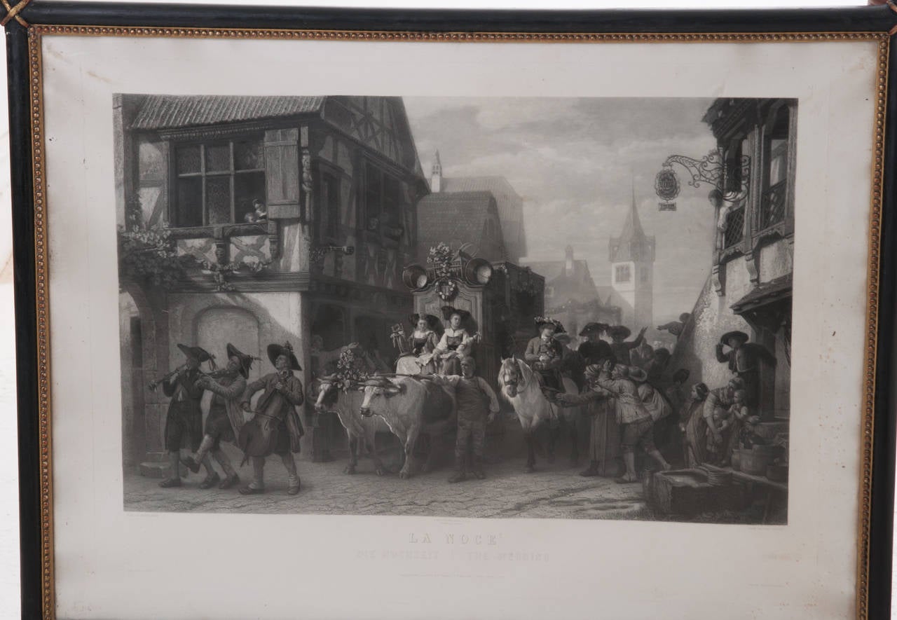 French 19th Century Pair of Framed Lithographs at 1stDibs | french ...