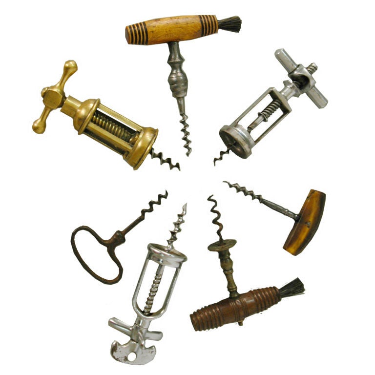 French Collection of 7 Vintage Corkscrews at 1stDibs