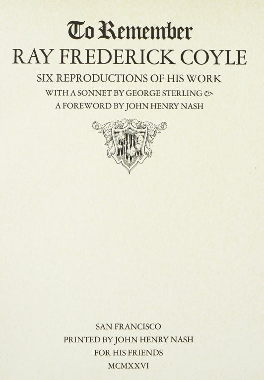 Rare Set of Art Deco Bound Prints by Ray Frederick Coyle For Sale at ...