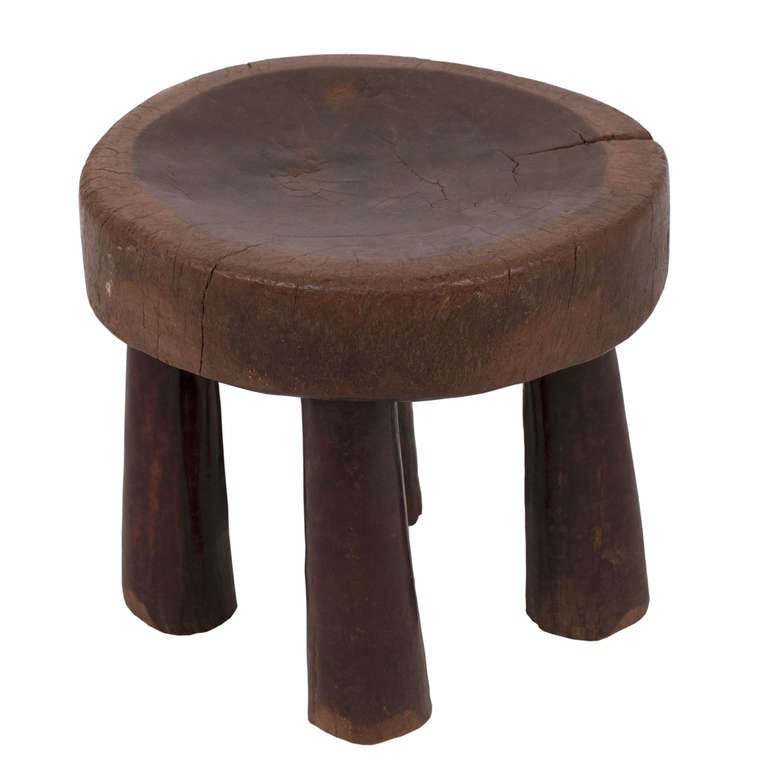 Small African Stool at 1stDibs | african foot stool