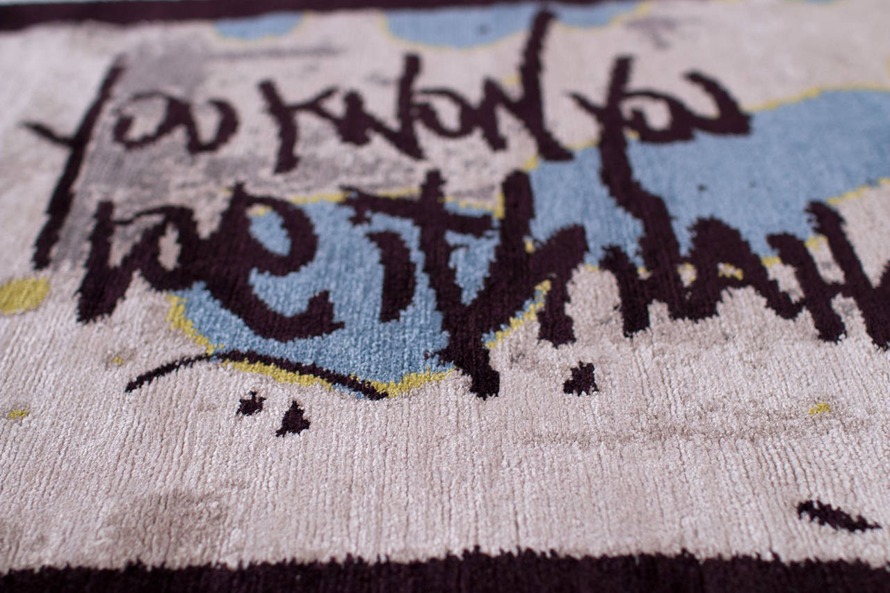 Street Art Collaboration Baser Rug For Sale at 1stDibs