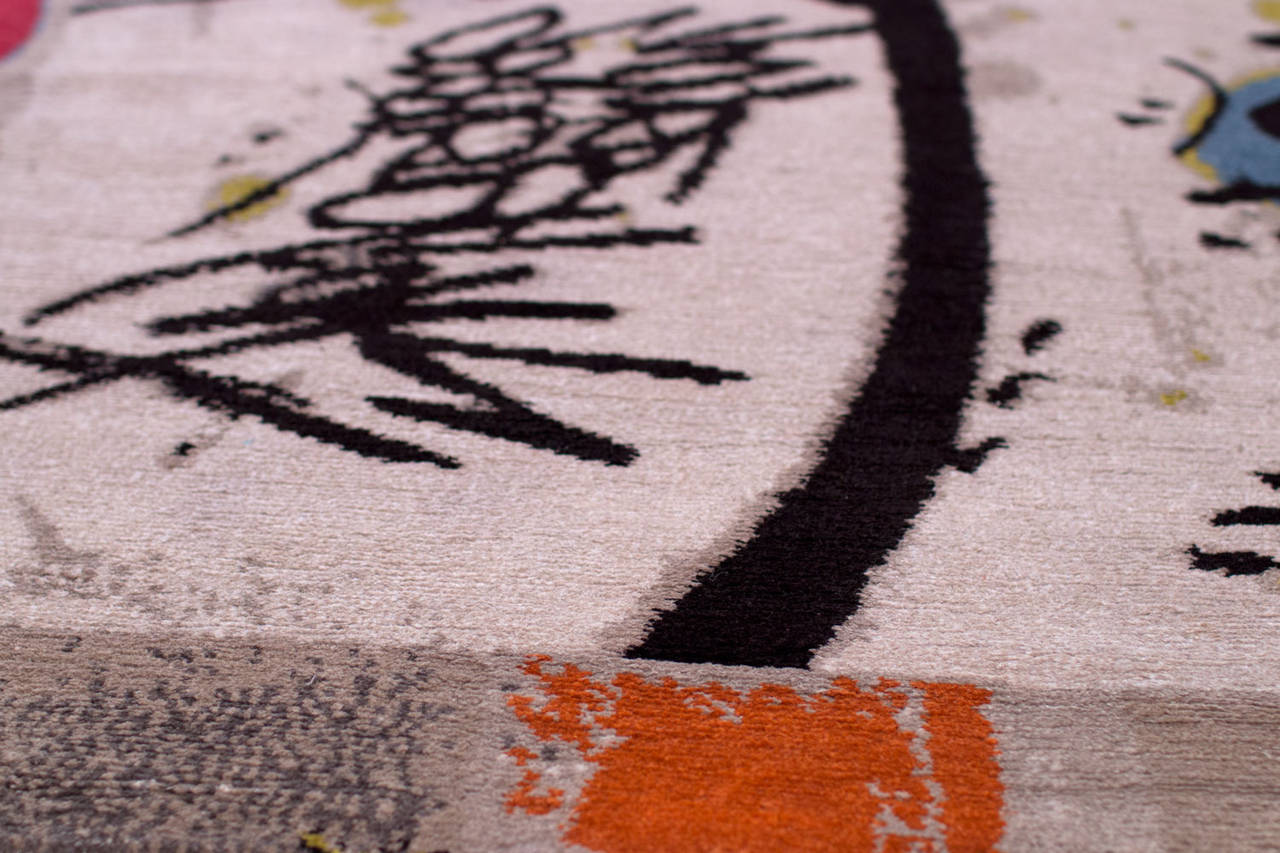 Street Art Collaboration Baser Rug For Sale at 1stDibs