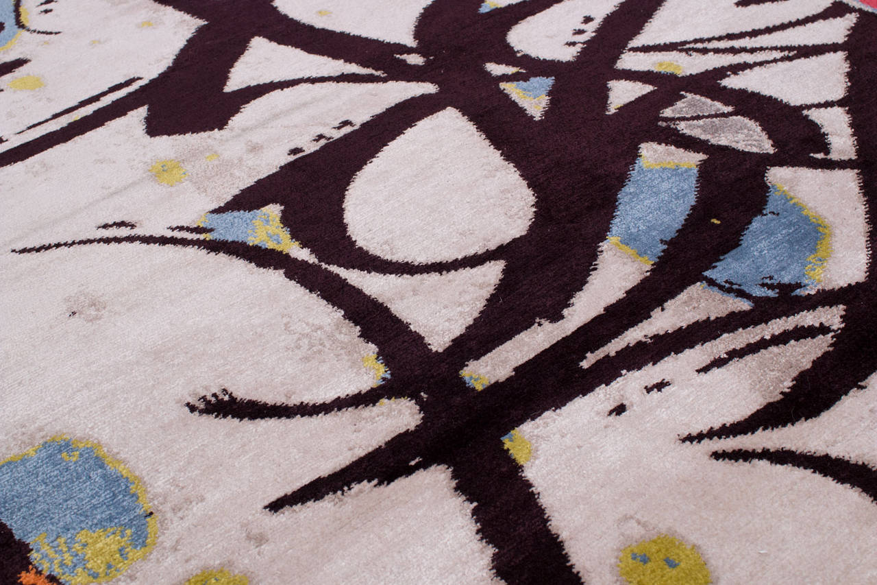 Street Art Collaboration Baser Rug For Sale at 1stDibs