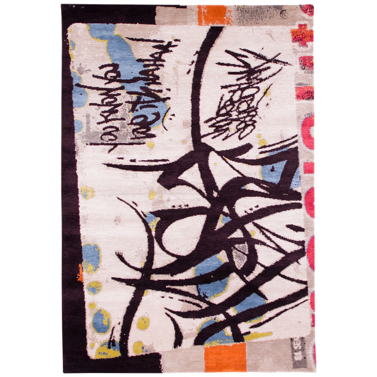 Street Art Collaboration Baser Rug For Sale at 1stDibs