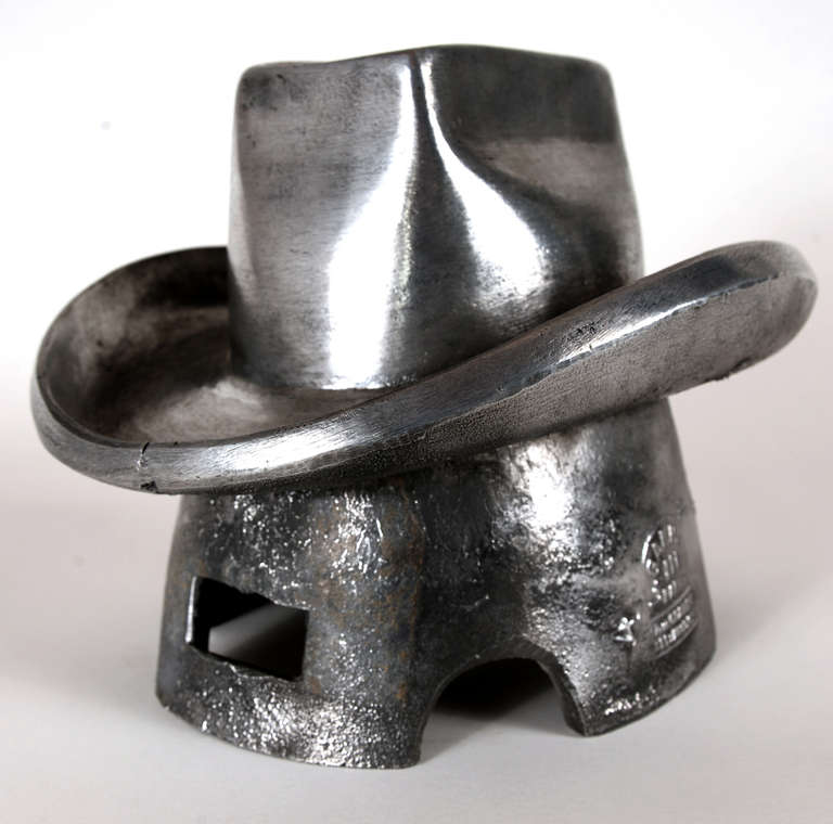 Cast Iron Gentleman's Hat Mold at 1stDibs