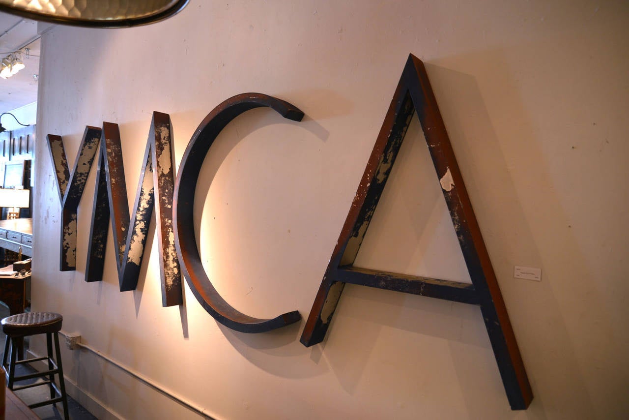 Vintage YMCA Letters at 1stDibs