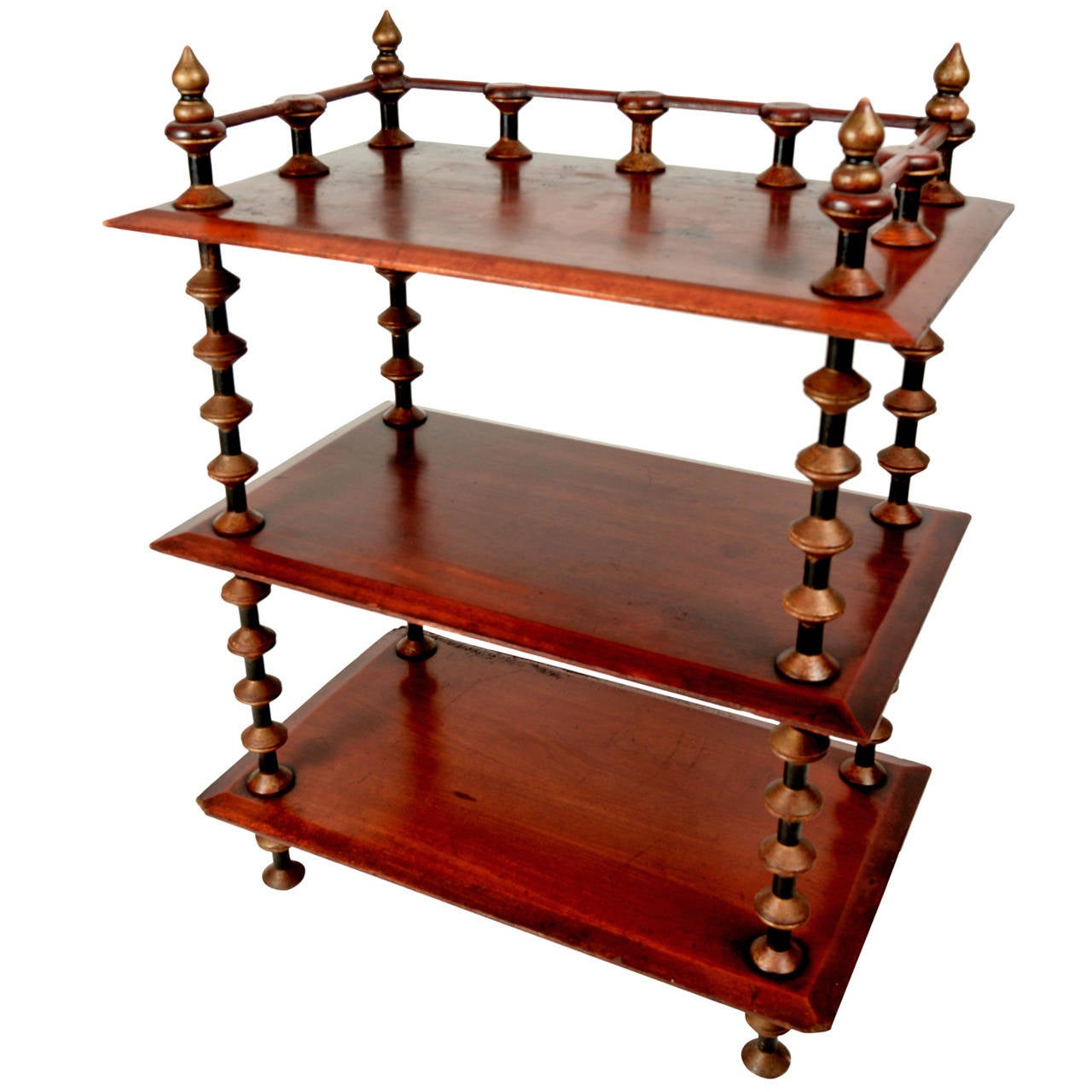 Spool Side Table at 1stDibs