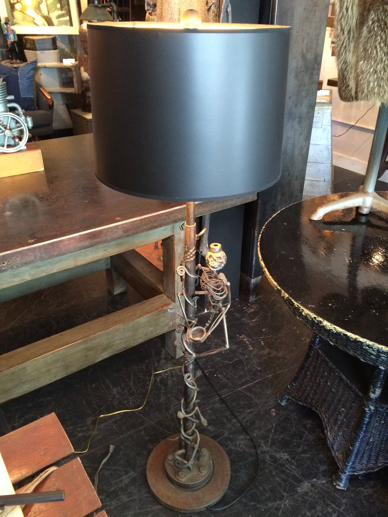 Monkey Skeleton Floor Lamp For Sale at 1stDibs | floor skeleton lamp