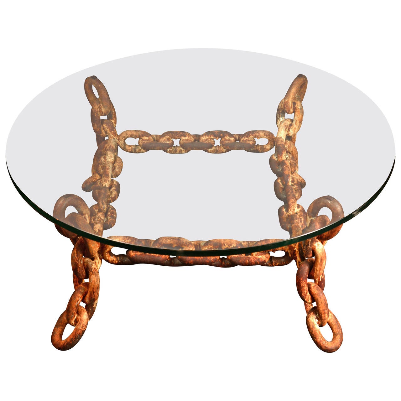 Vintage Anchor Chain Cocktail Table at 1stDibs