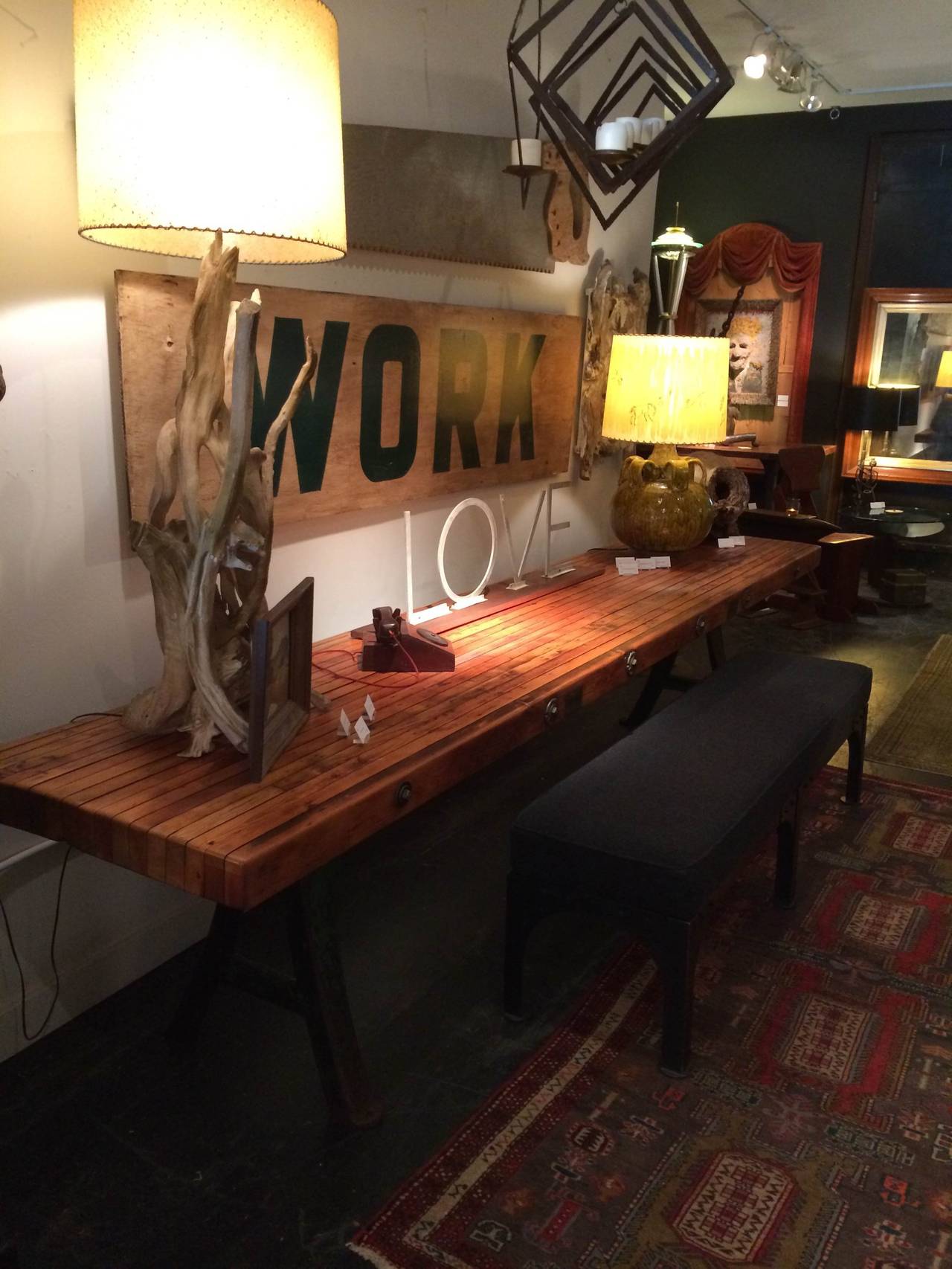 Long Work Table at 1stDibs