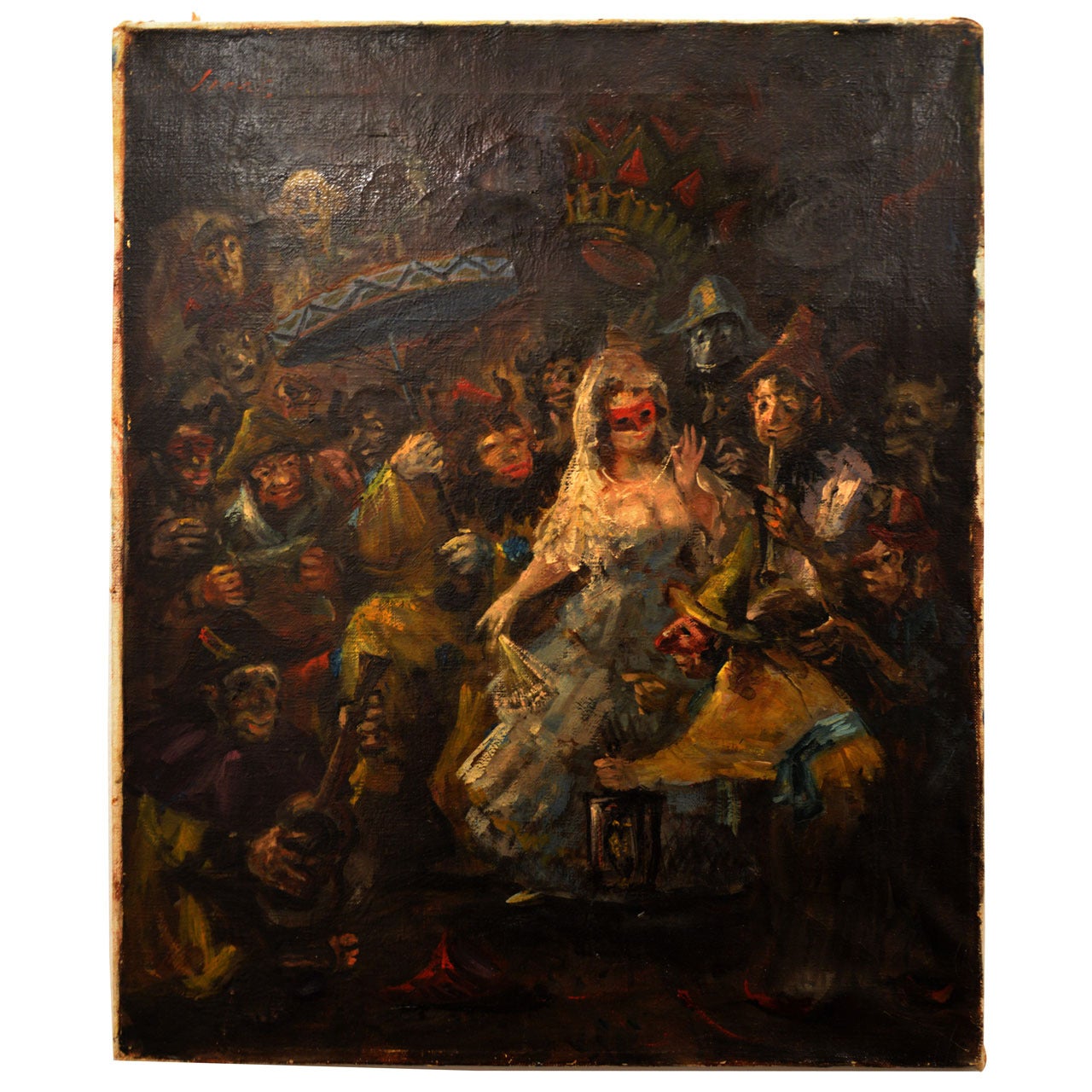 Masquerade Ball Painting at 1stDibs