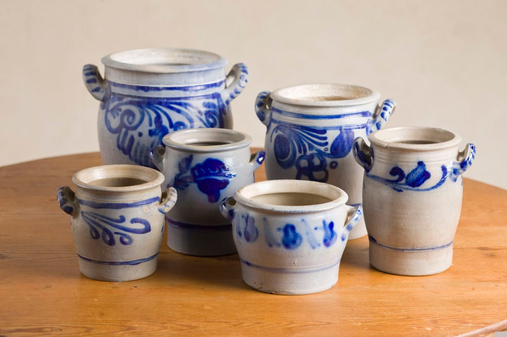 wonderful collection of european crocks at 1stDibs