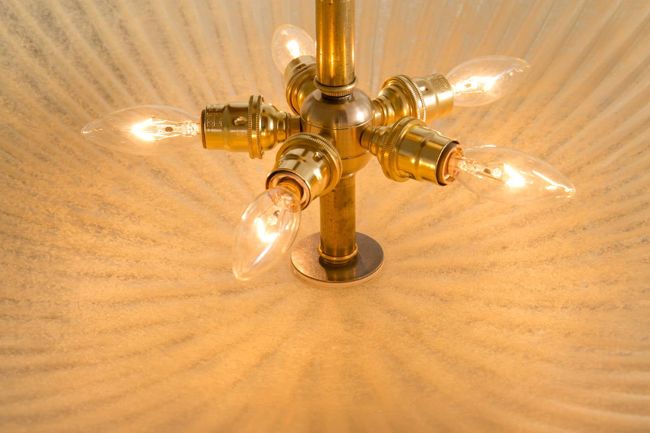 Murano Ceiling Fixture with five ball stem and canopy For Sale at ...