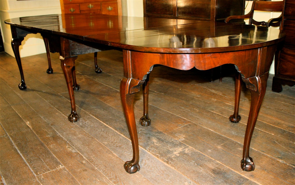 American Chippendale Gate Leg Dining Table at 1stDibs