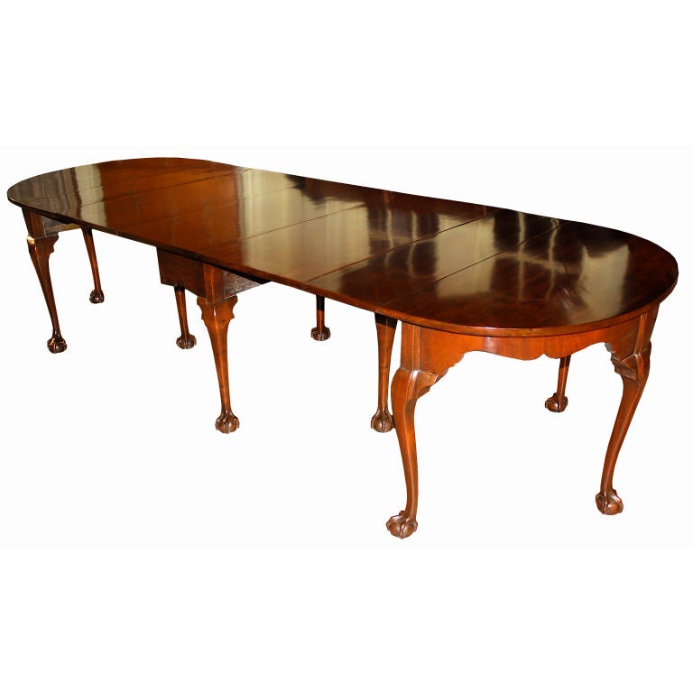 American Chippendale Gate Leg Dining Table at 1stDibs