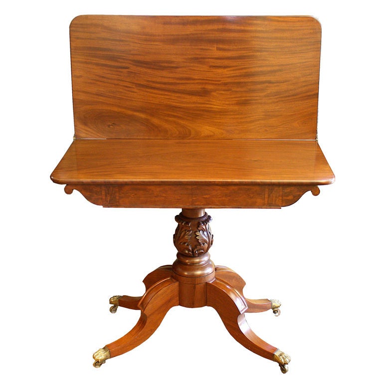 Boston Classical Card Table at 1stDibs