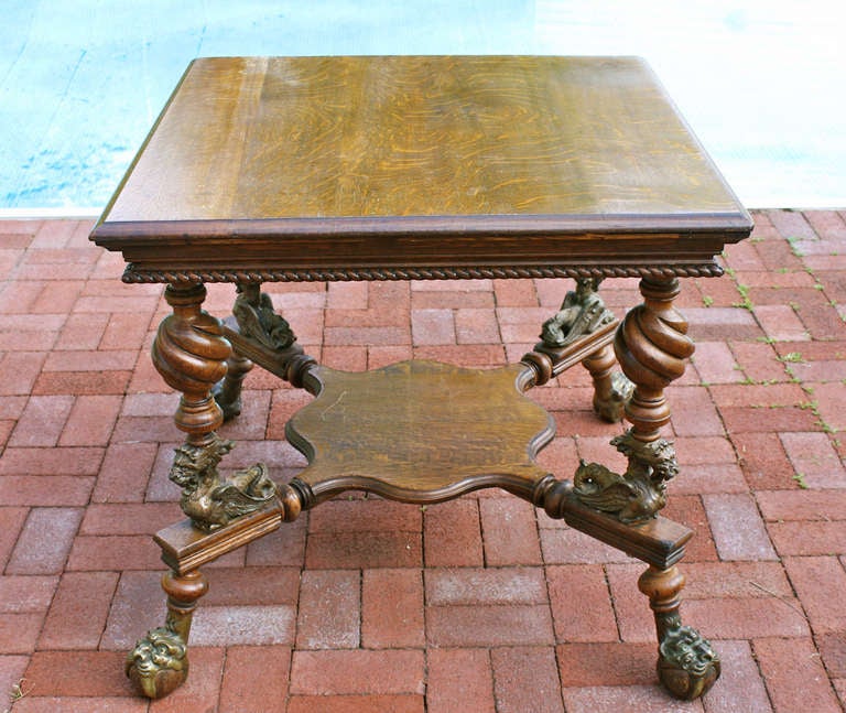 Merklen Brothers Arts and Crafts Center Table For Sale at 1stDibs ...