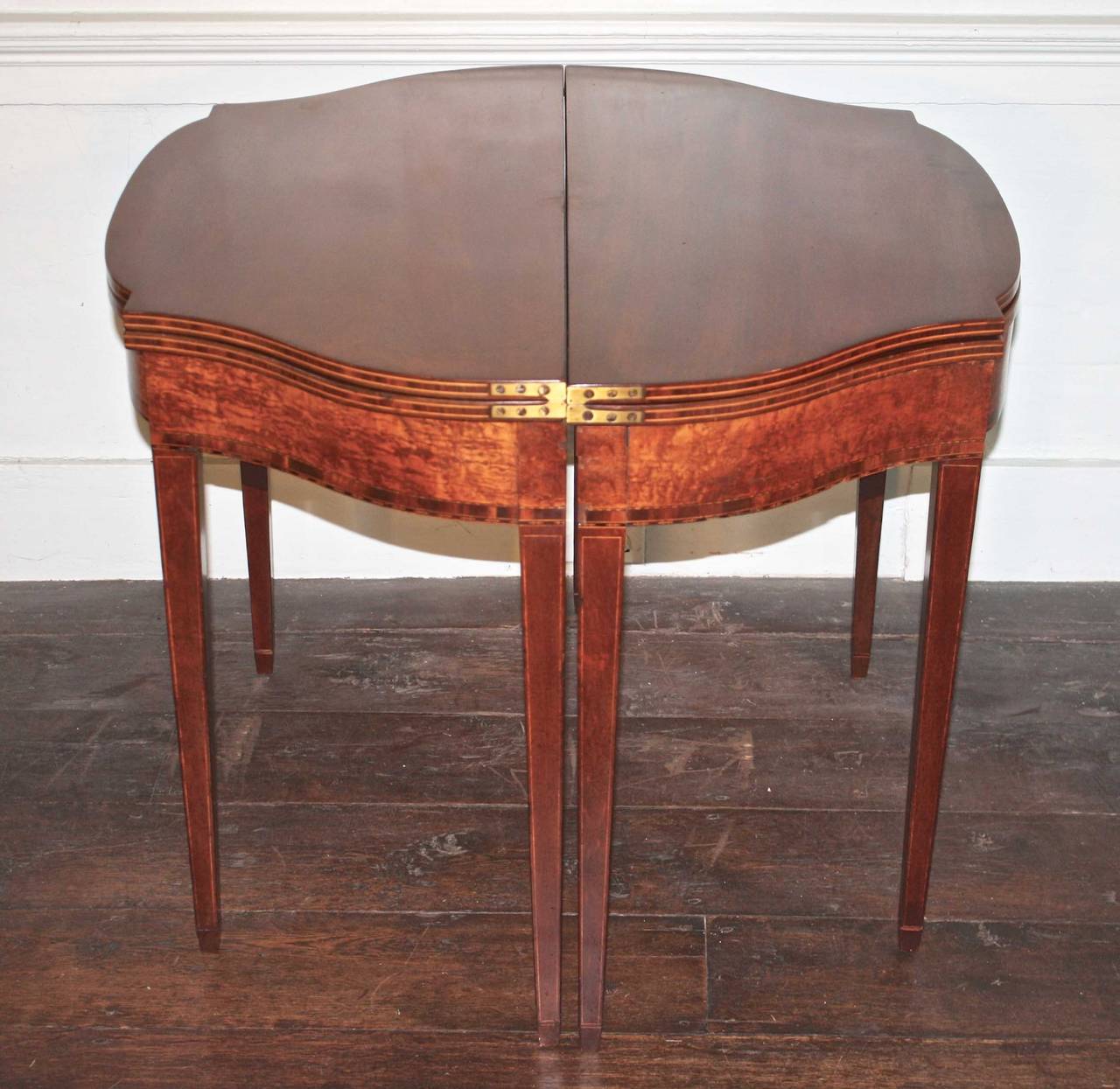 PAIR Massachusetts Federal Card Tables at 1stDibs