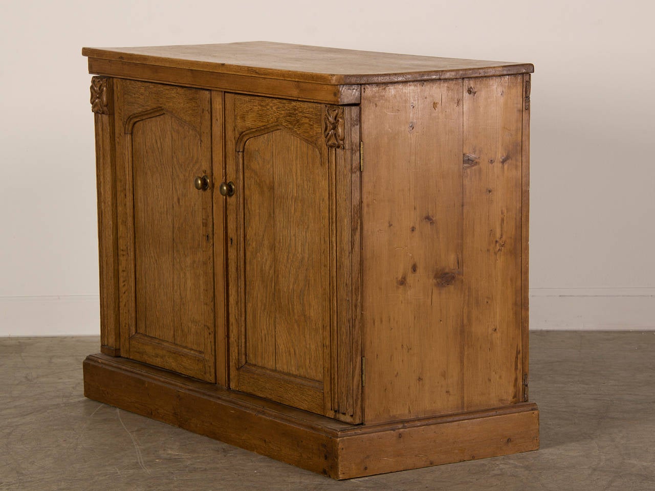 Antique Irish Gothic Revival Oak and Pine Buffet Cabinet circa 1880 at ...