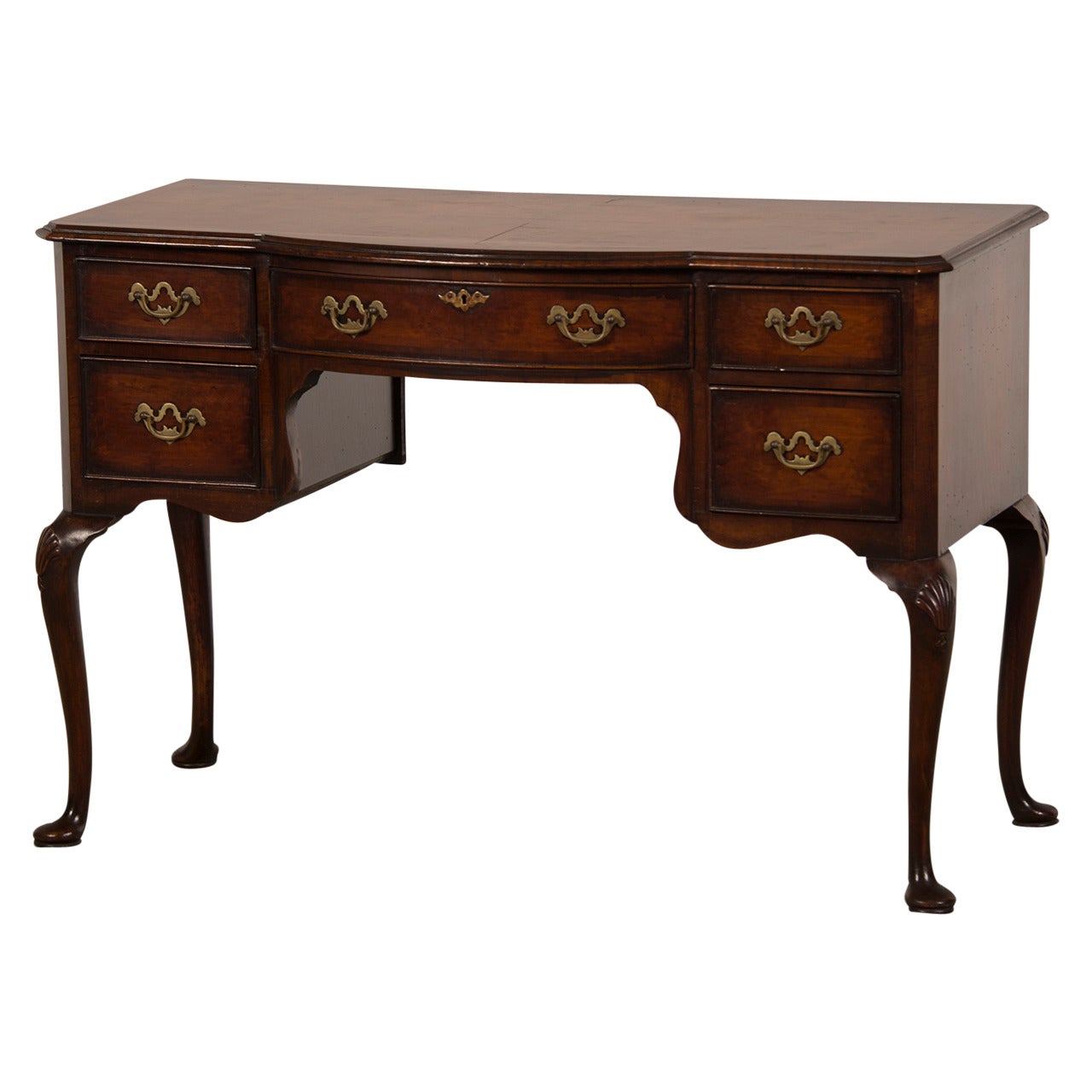 Queen Anne Style Burl Walnut Table from Edwardian, England circa 1910 ...