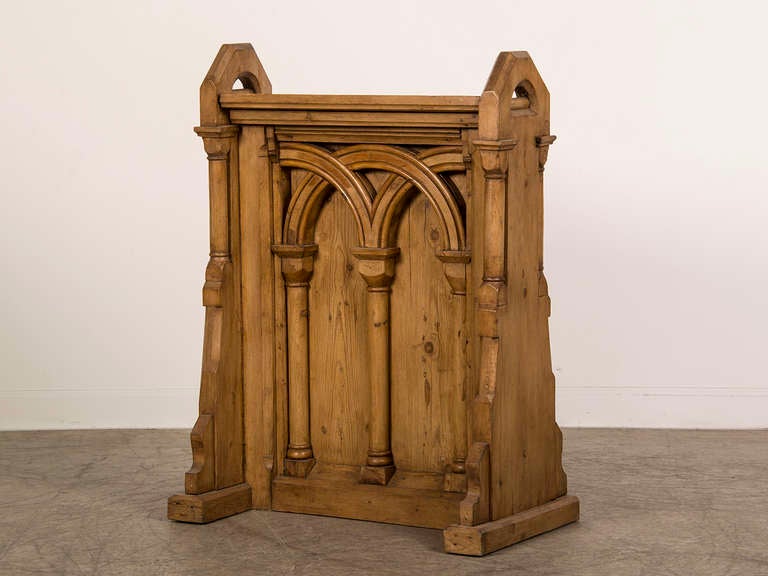 Antique English Gothic Revival Oak and Pine Lectern Book Stand circa ...