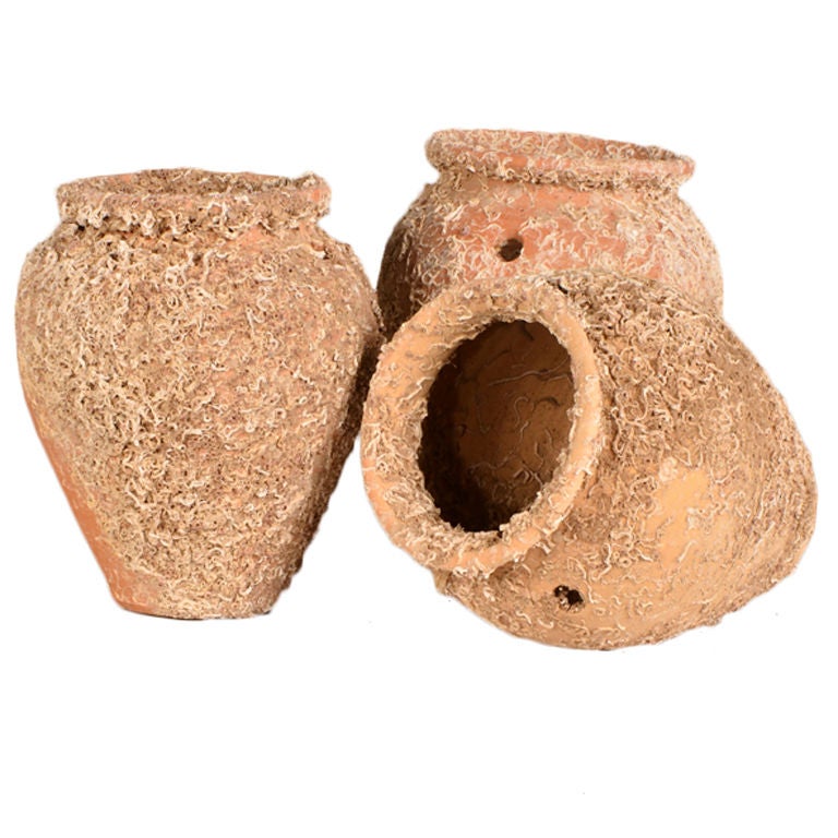 Collection of Small Greek Octopus Terra Cotta Undersea Pots at 1stDibs