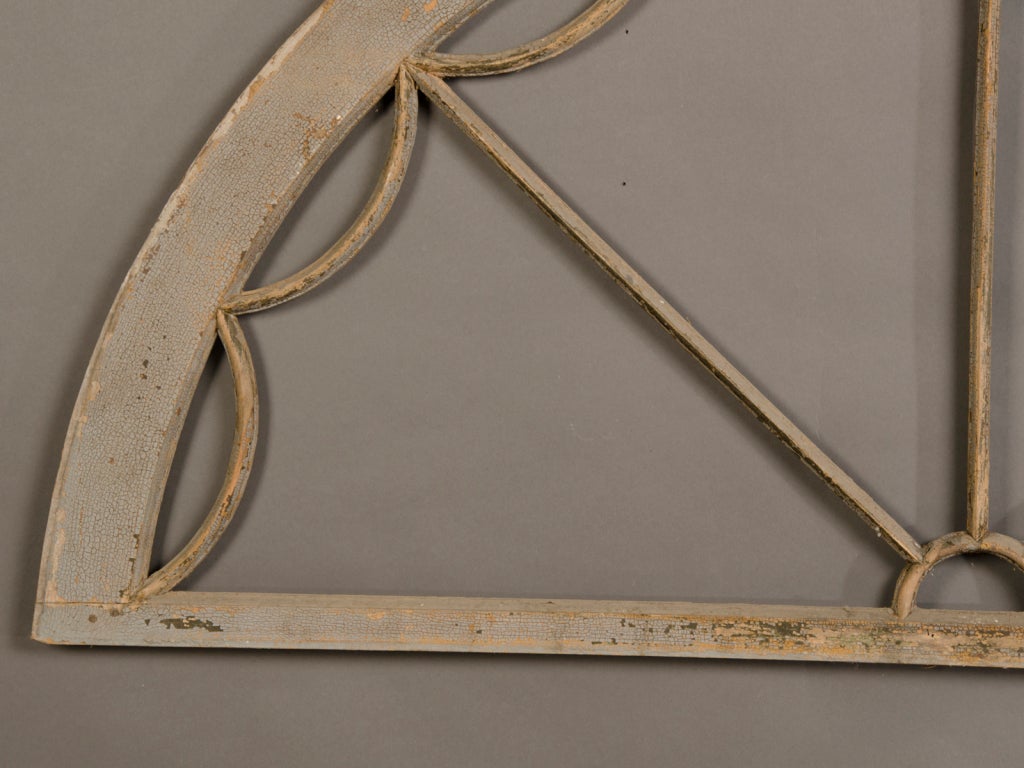 Antique English George III Style Overdoor Painted Timber Window Frame ...