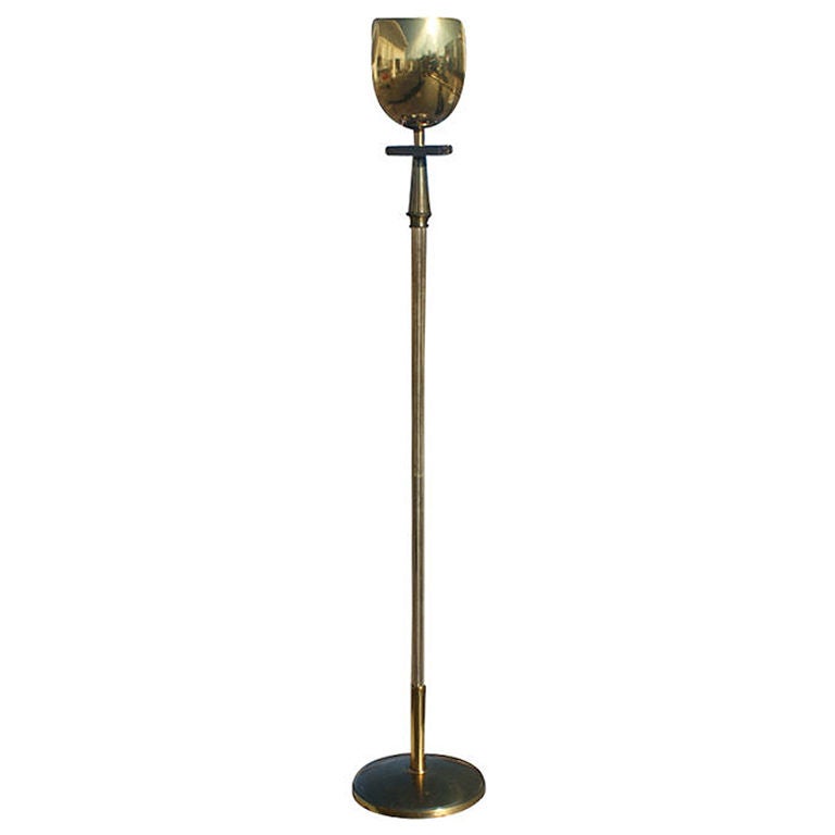 Mid Century Brass Torchiere For Sale at 1stDibs