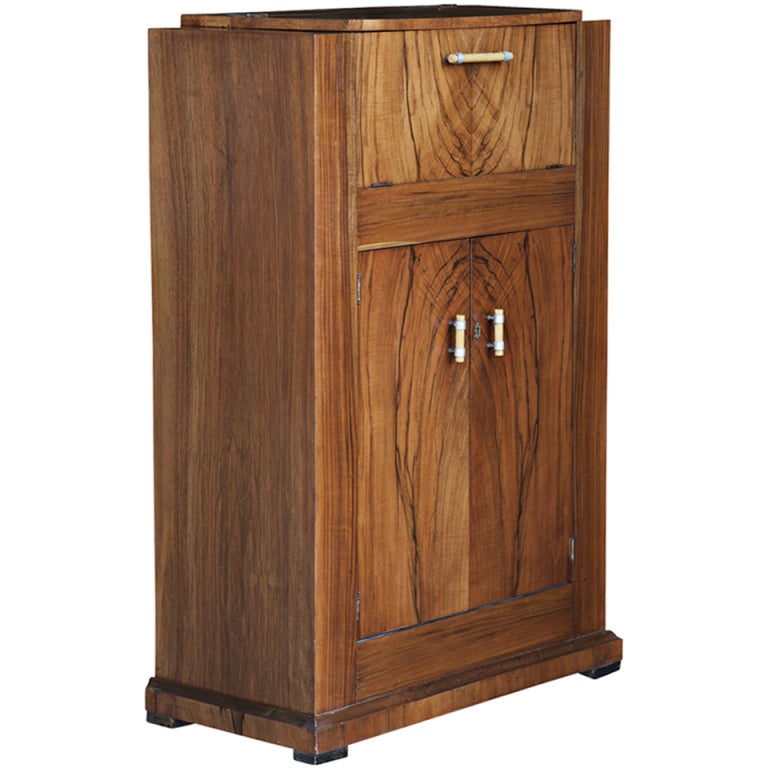 Vintage Art Deco, Walnut Cellarette Bar at 1stDibs | cellarette liquor ...