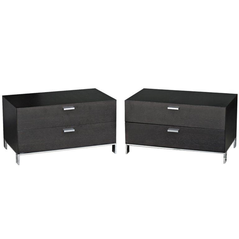 Modern Espresso Night Stands at 1stDibs