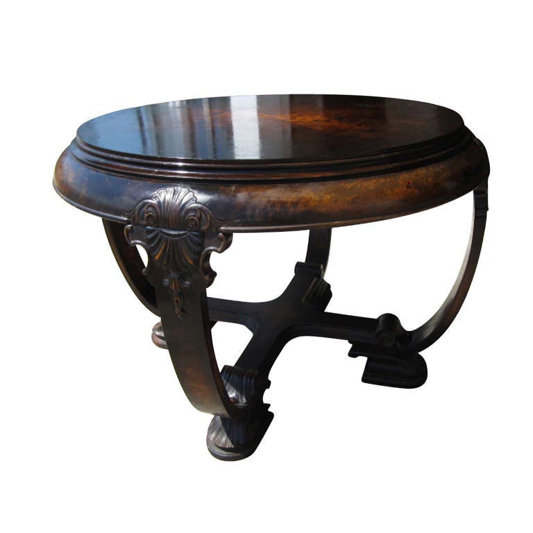 Art Deco Round Table at 1stDibs