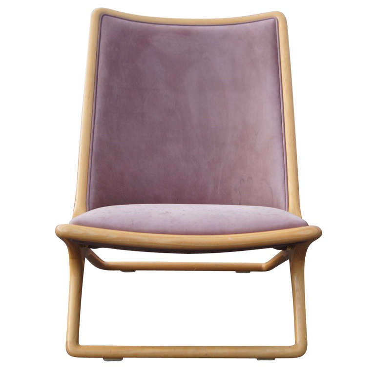 Scissor Chairs and Ottoman by Ward Bennett in Spinneybeck Duncale ...