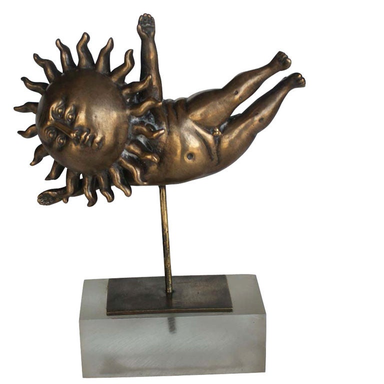 Sergio Bustamante Bronze Eclipse Statue at 1stDibs