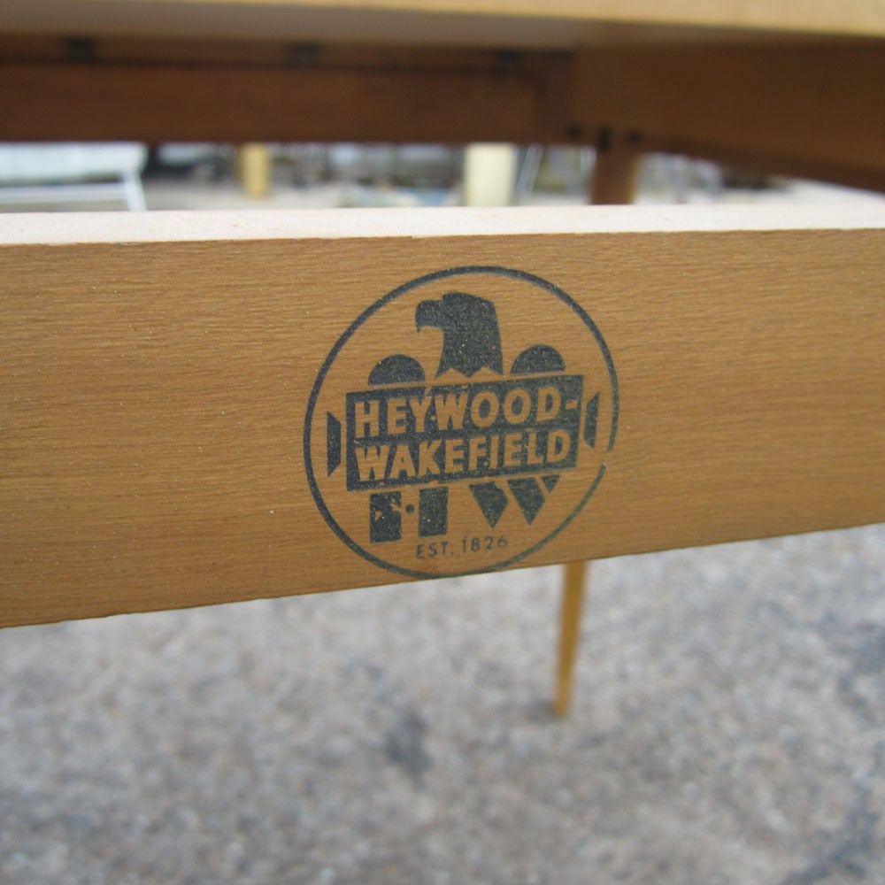 Vintage Heywood Wakefield Extension Table M1558G at 1stDibs