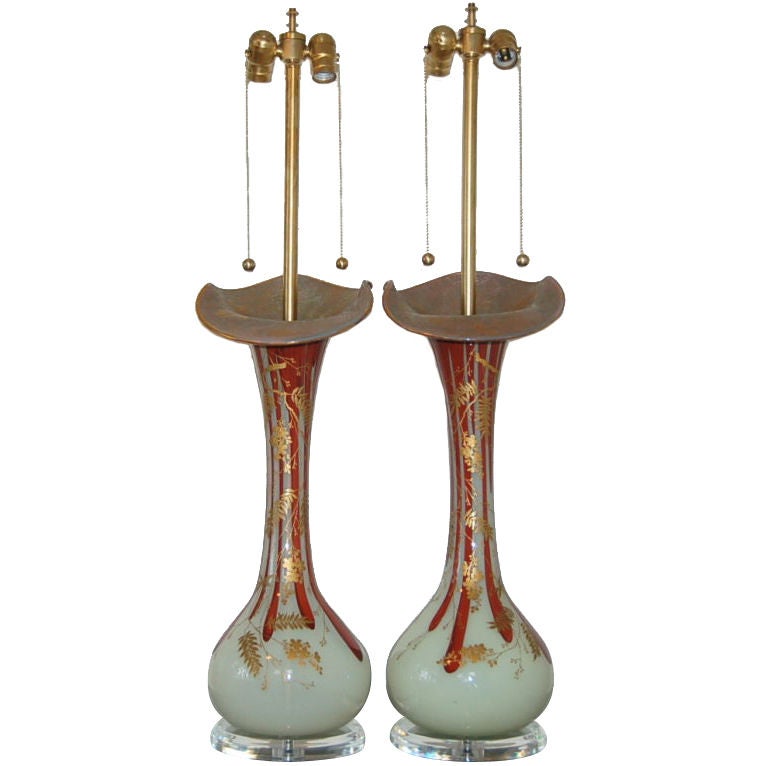 Extremely Rare Jack in the Pulpit Vintage Murano Lamps at 1stDibs