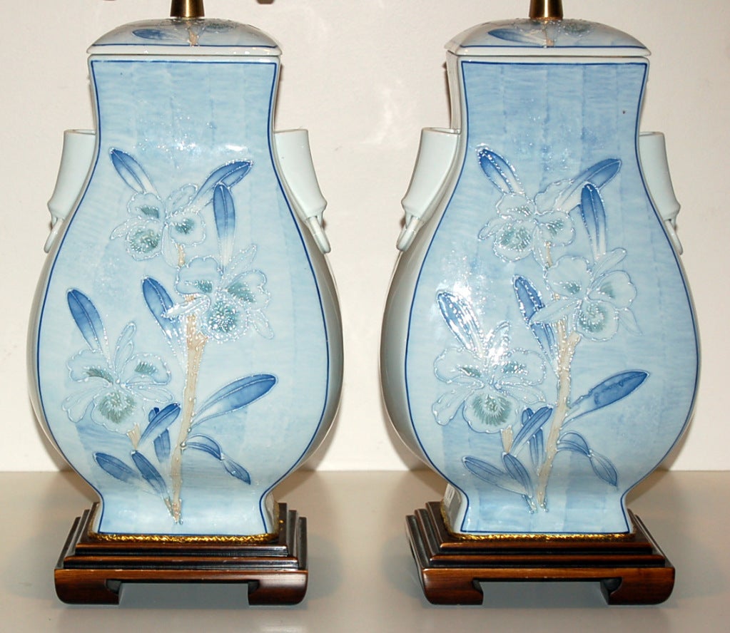 Pair of Vintage Pottery Lamps by The Marbro Lamp Company For Sale at ...