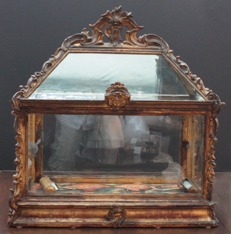 Italian Baroque Glass Reliquary at 1stDibs