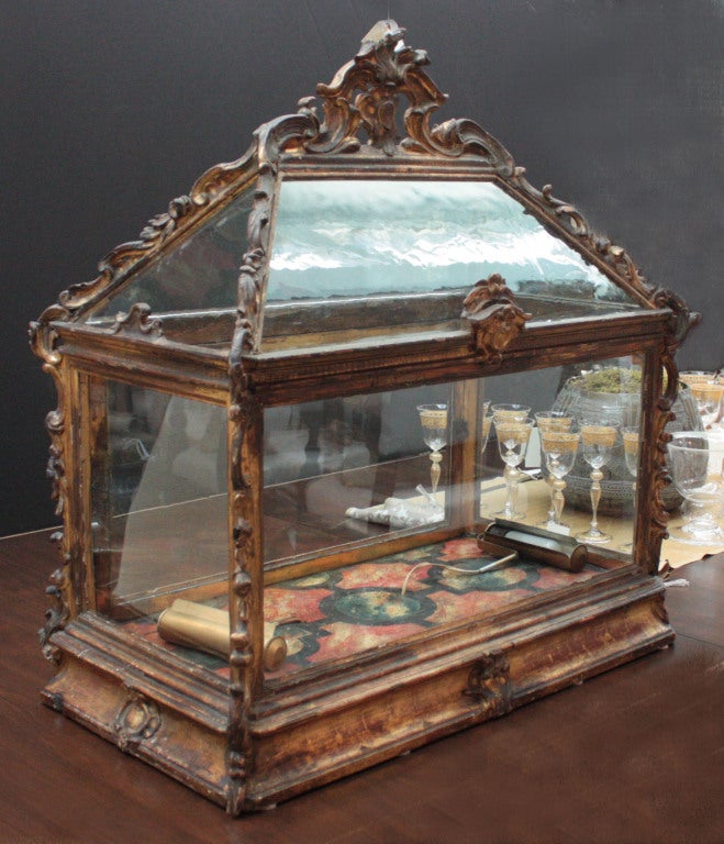 Italian Baroque Glass Reliquary at 1stDibs