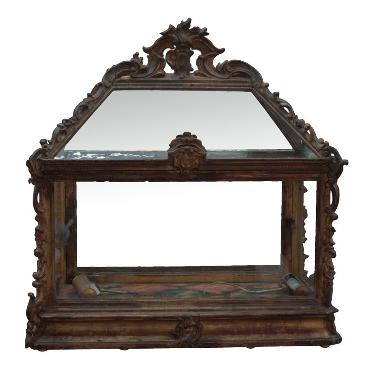 Italian Baroque Glass Reliquary at 1stDibs